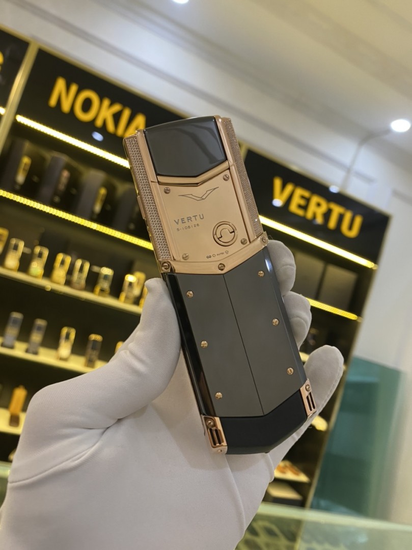 Vertu Signature S Rose Gold Full Diamond Chính Hãng - Hùng Luxury